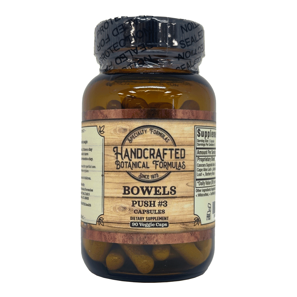 Bowels – Push #3 (90ct Capsules) - HBF - Handcrafted Botanical Formulas