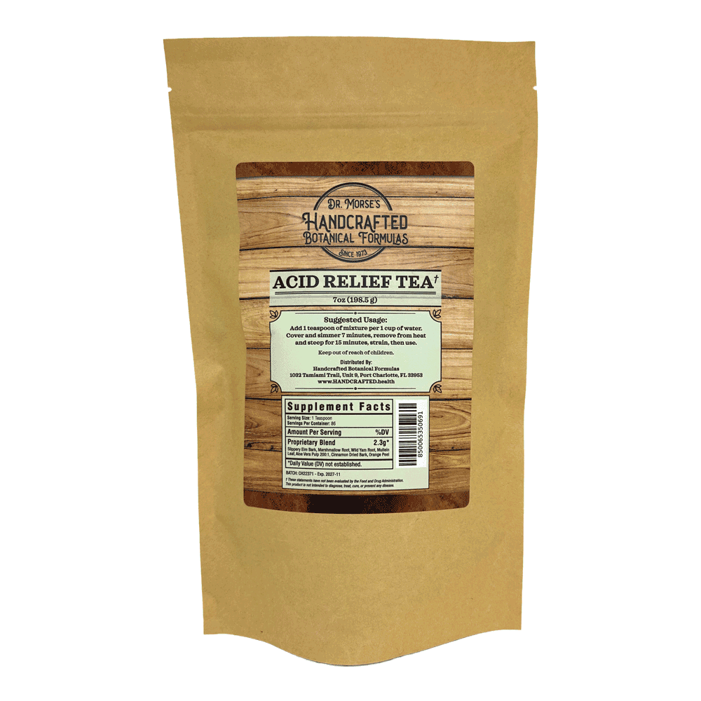 Acid Relief Tea* (7oz Loose Blend) - HBF - Handcrafted Botanical Formulas