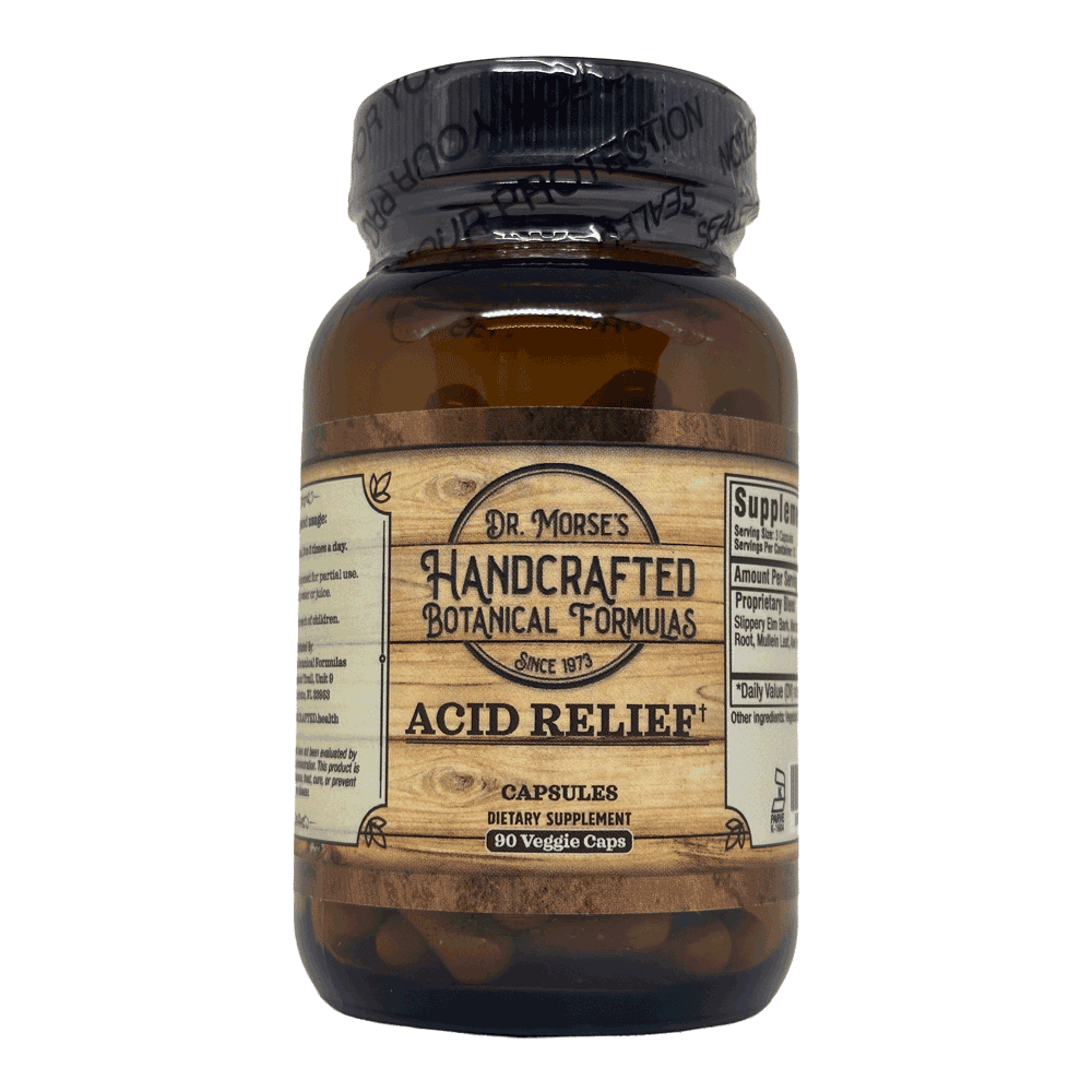 Acid Relief* (90ct Capsules) - HBF - Handcrafted Botanical Formulas